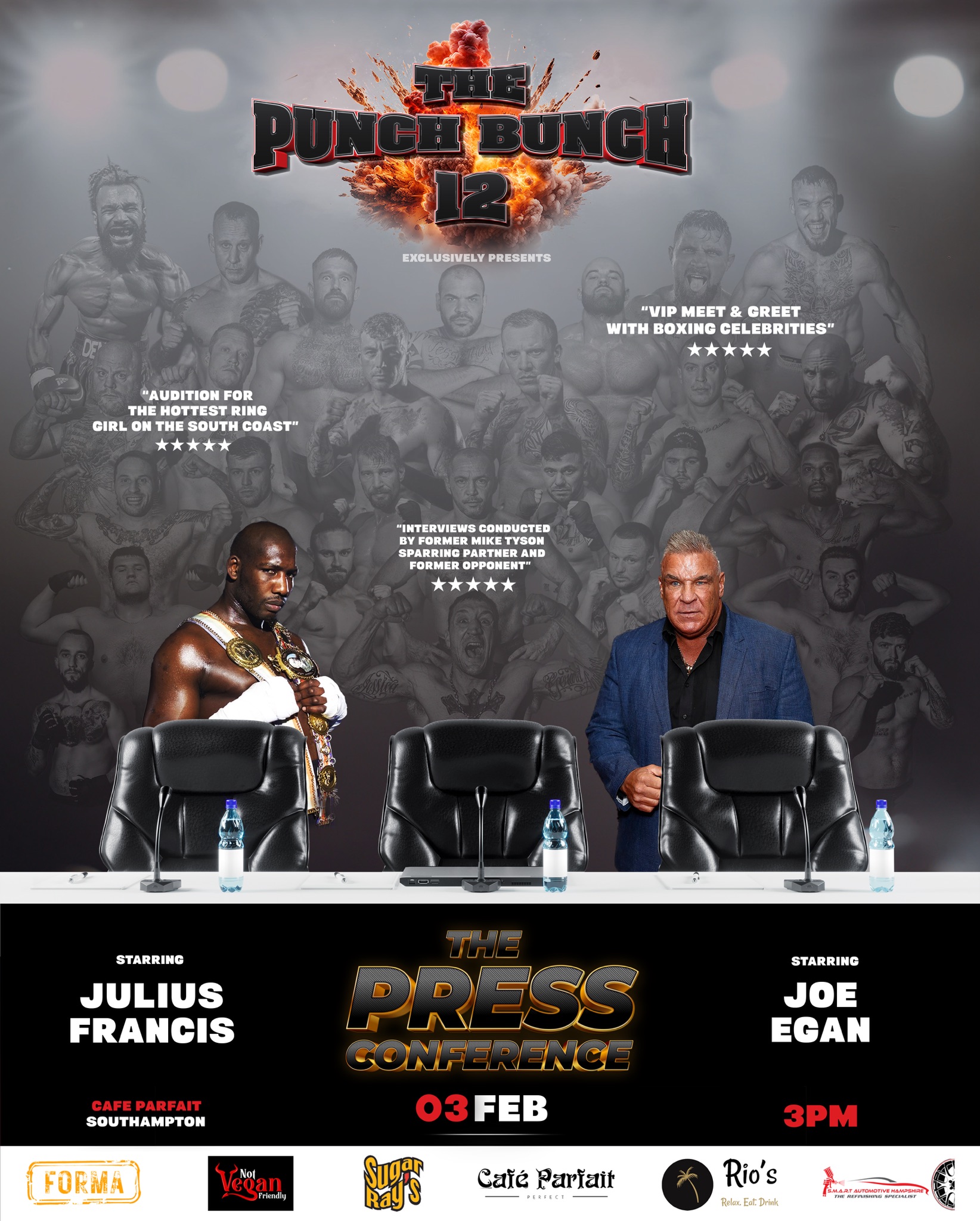 The Punch Bunch - FREE Press Conference - Southampton Focus